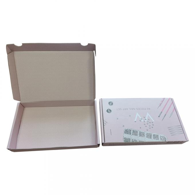 Cosmetics Gift Shipping Box , Printed Logo Custom Corrugated Mailer Boxes