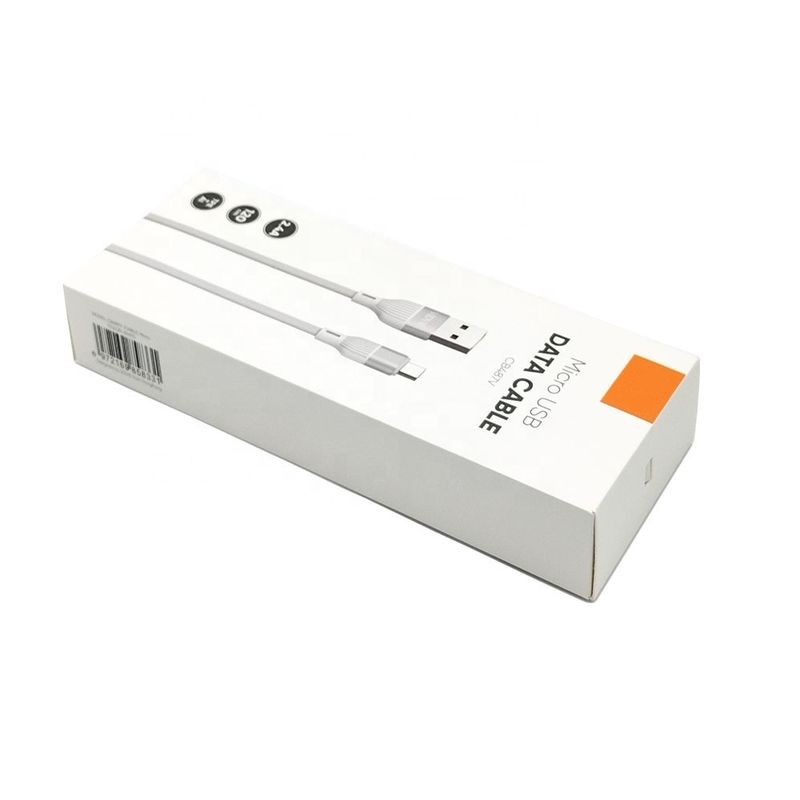 Electronic Products Packing Paper Box Micro USB Data Cable Packaging ...