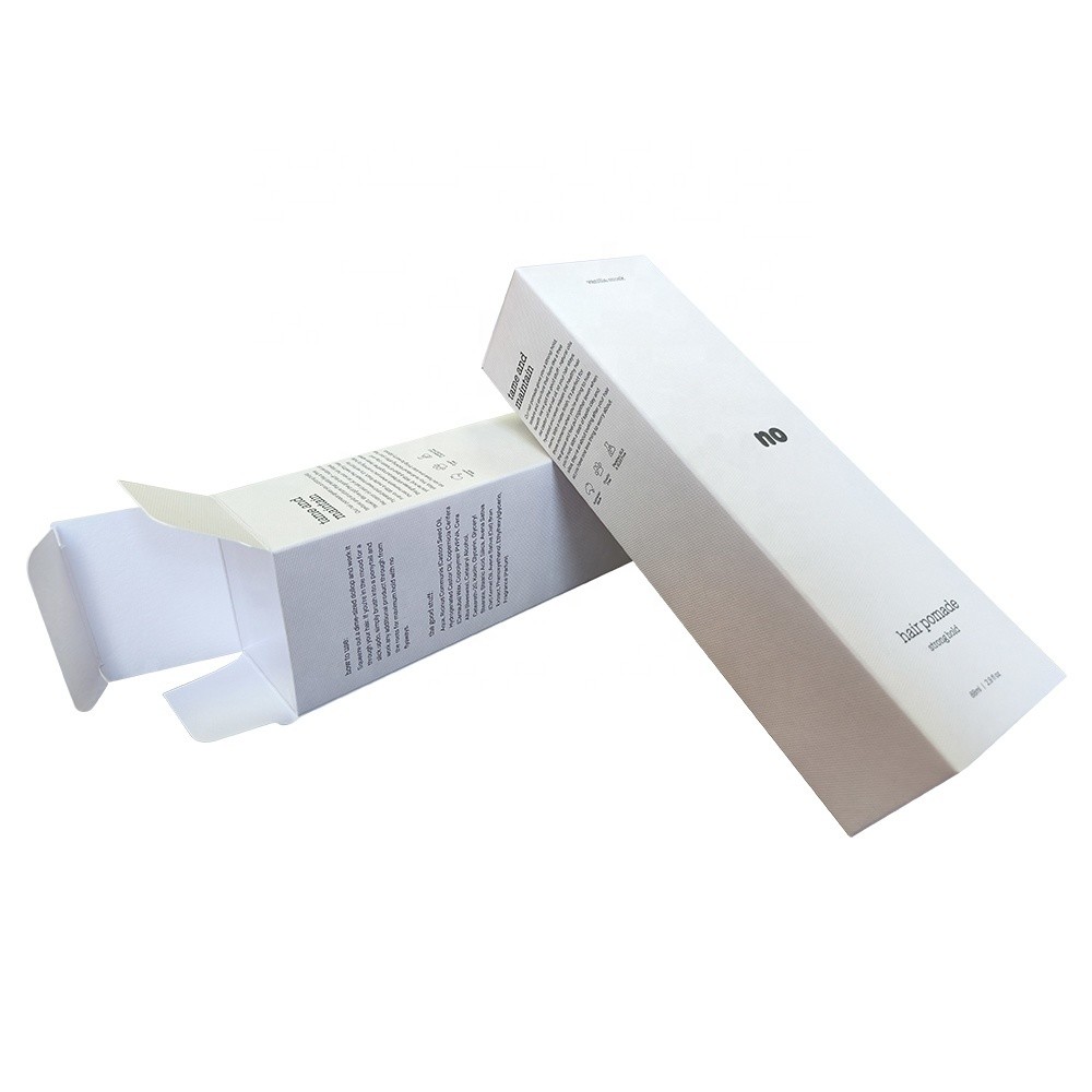 Facial Cleanser Essence Liquid Packaging White Embossing Paper Boxes ...